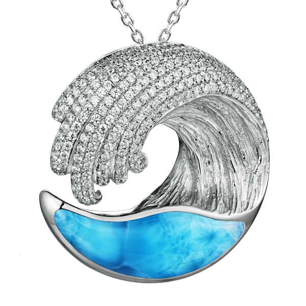 Pavé Wave Pendant – Garrick Jewelers PA