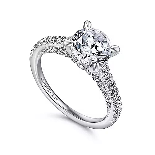 Anais - Platinum Round Diamond Engagement Ring – Garrick Jewelers PA