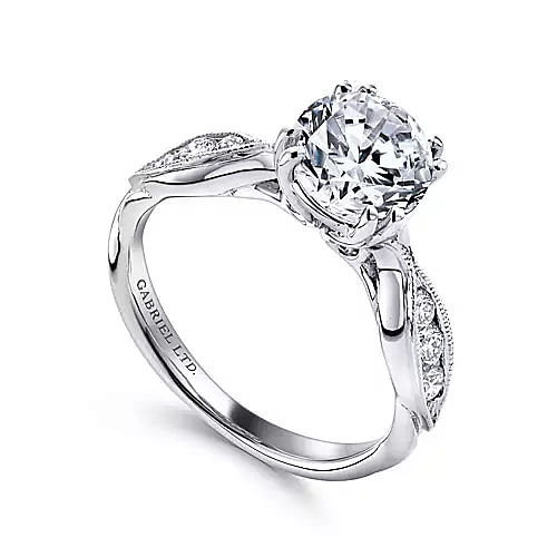 Rosa - Platinum Round Diamond Engagement Ring – Garrick Jewelers PA
